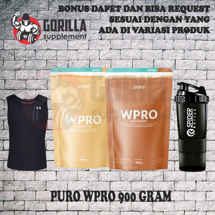 PURO Nutrion WPRO 900 Gram 30 Serving Whey Protein Concentrate W PRO ...