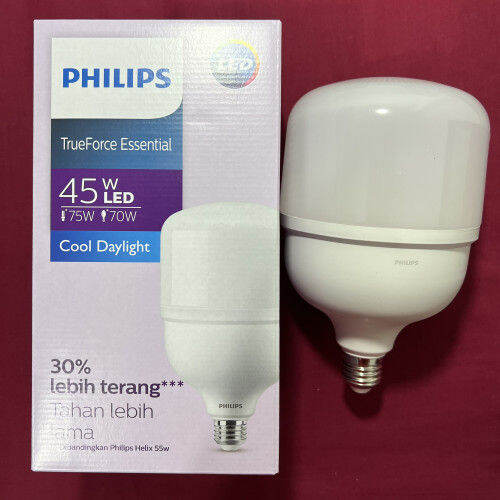 Philips LED 50W 40W 30W True Force core E27 Bohlam CDL Putih 5000 Lumen Super terang Trueforce ...