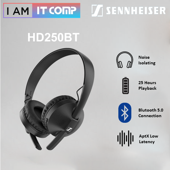 Sennheiser HD 250BT Bluetooth 5.0 Wireless Headphone | Lazada