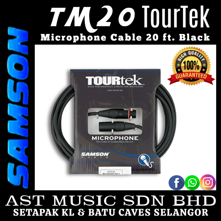 Samson TM20 Tourtek Microphone Cable - 20 ft. ( SATM-20 / Tm20 ) | Lazada