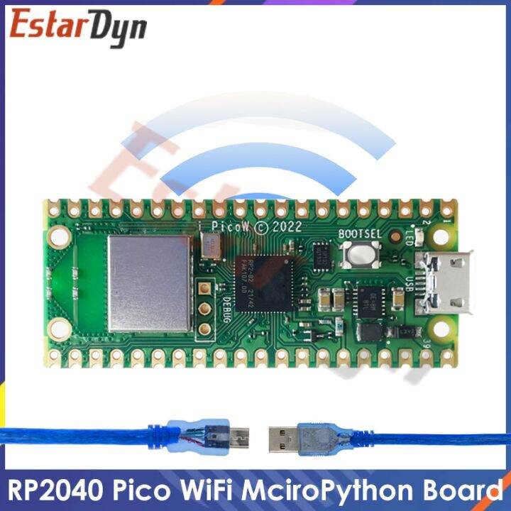 Raspberry Pi Pico W Board Micro WiFi RP2040 Dual-Core 264KB ARM ไมโครคอมพิวเตอร์พลังงานต่ํา ...