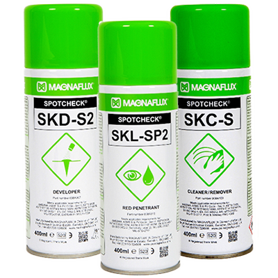 Magnaflux Spotcheck Set Dye Cleaner Penetrant Developer SET Welding ...