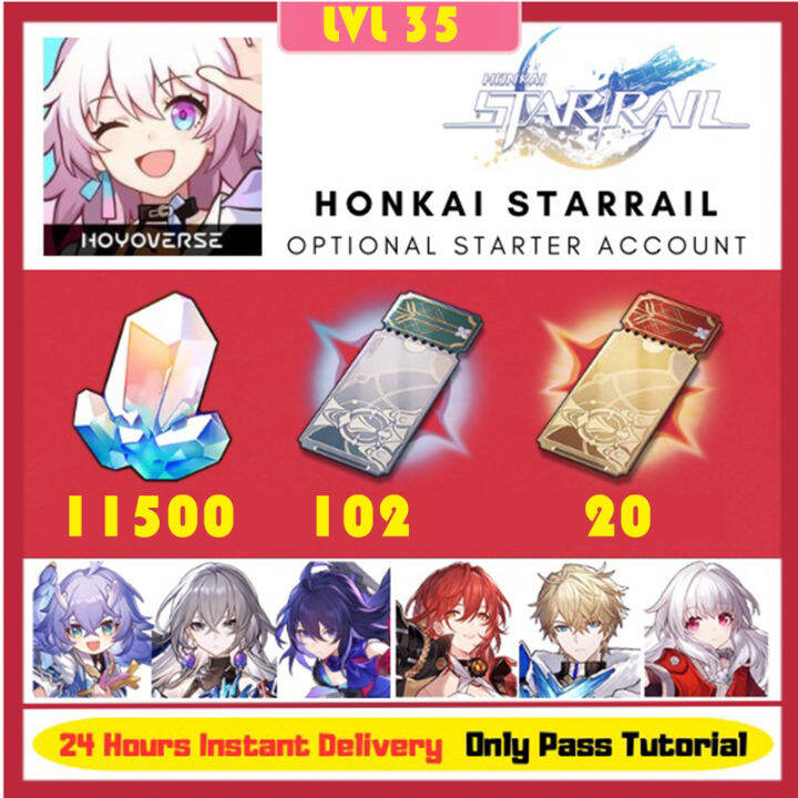崩坏：星穹铁道 | Honkai: Star Rail Starter Account | Reroll Account Honkai Star Rail Asia 11500星穹 ...