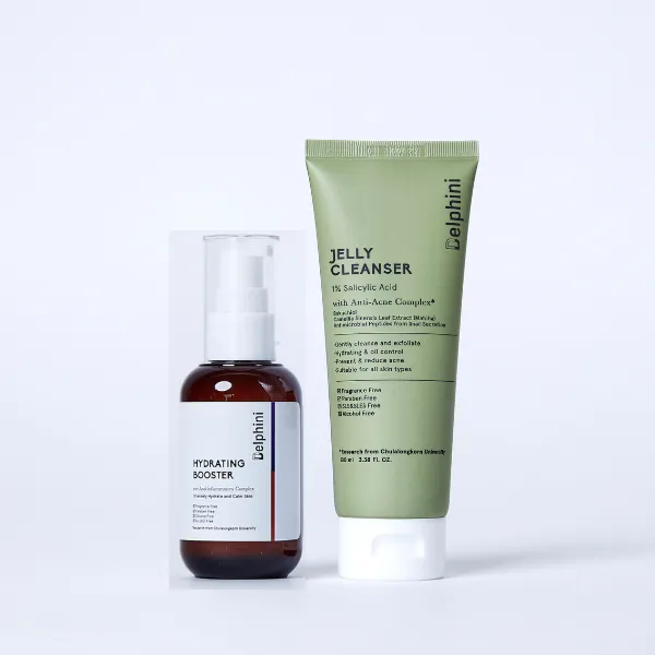 Delphini Skin-Plumping Set : Jelly Cleanser & Hydrating Booster ...