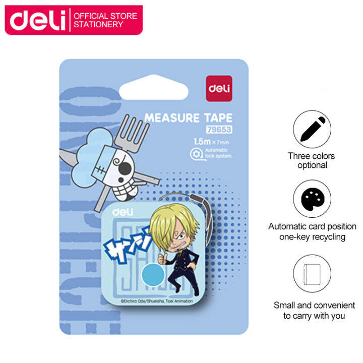 Deli Tape Measure 1.5m Portable Mini Tape Measure Retractable Fiber ...