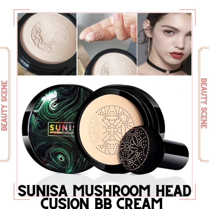Original Waterproof Sunisa Natural Brightening Beauty Make-up Mushroom Head Air Cushion BB Cream ...