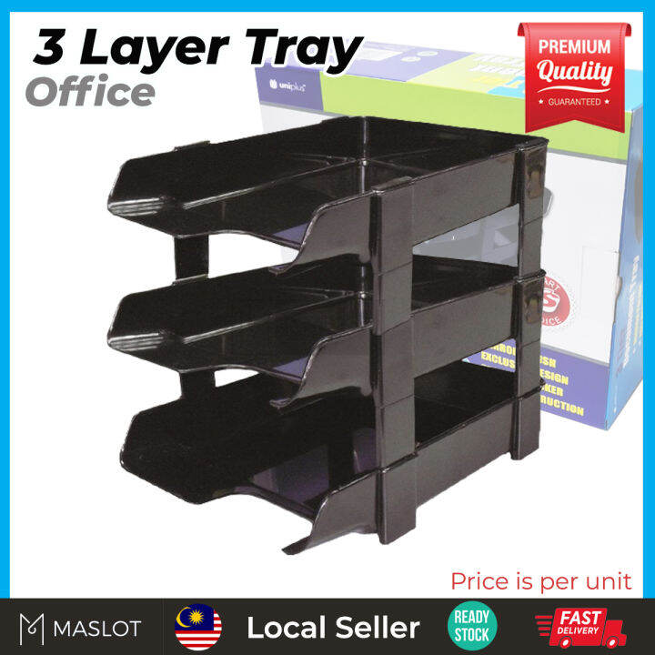 Uniplus A4 Document trays Tray 2Tier/3 tier/In out trays-2layers/3 layers/A4 paper trays-2layers ...
