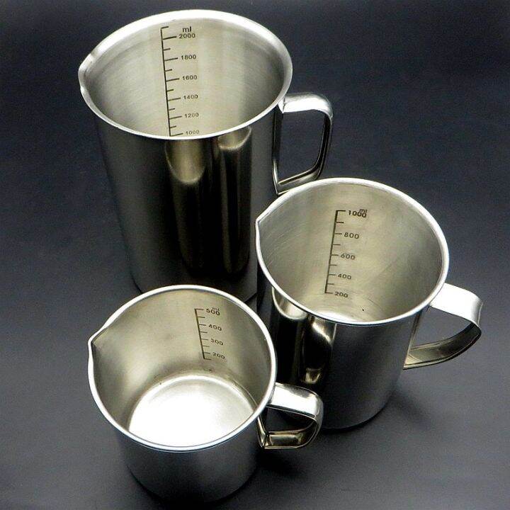 Laboratory beaker stainless steel measuring cup 500 1000ml 2000 304 ...