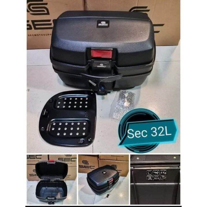 Explosive models SEC 32 LITERS TOP BOX WITH BACK REST | Lazada PH