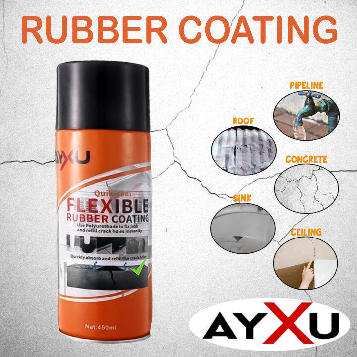 Waterproofing Rubber Coat Spray Sealant For Roof Wall Cracks Pipes ...