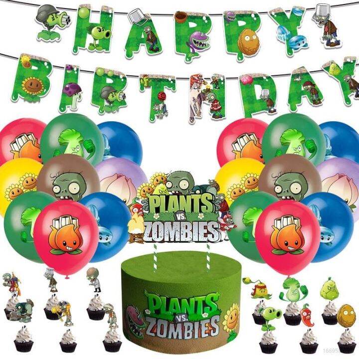 【Ready Stock】 Kira Plants vs Zombies Theme kids birthday party ...