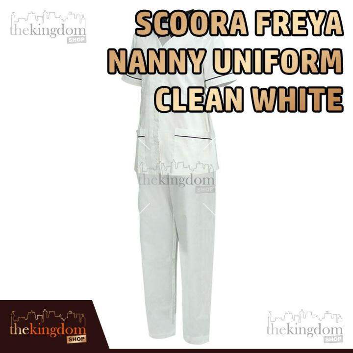 Scoora Freya Nanny Uniform Clean White Baju Seragam Suster Babysitter ...