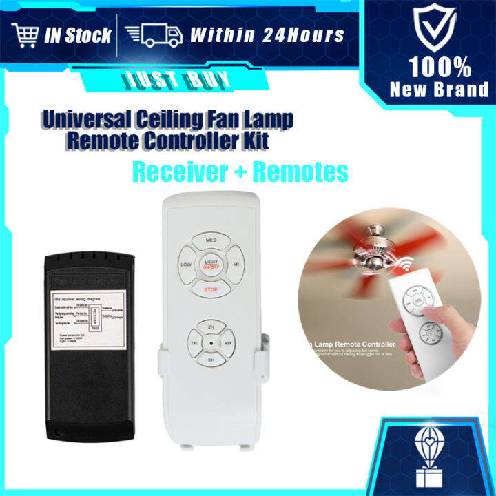 Universal Ceiling Fan Lamp Remote Control Kit 110-240V Smart Remote ...