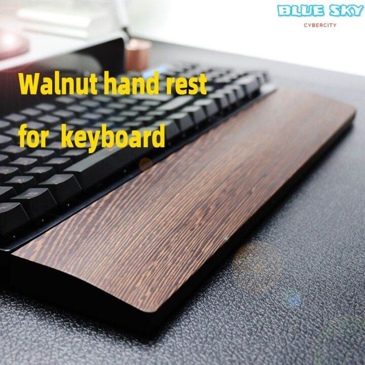Walnut Wooden Mechanical Keyboard for keychron Wrist Rest Pad with Anti ...