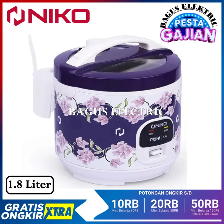 Rice Cooker Niko Oishi 1.8 Liter Batik 3In1 Niko Oishi Batik 1.2 Liter ...