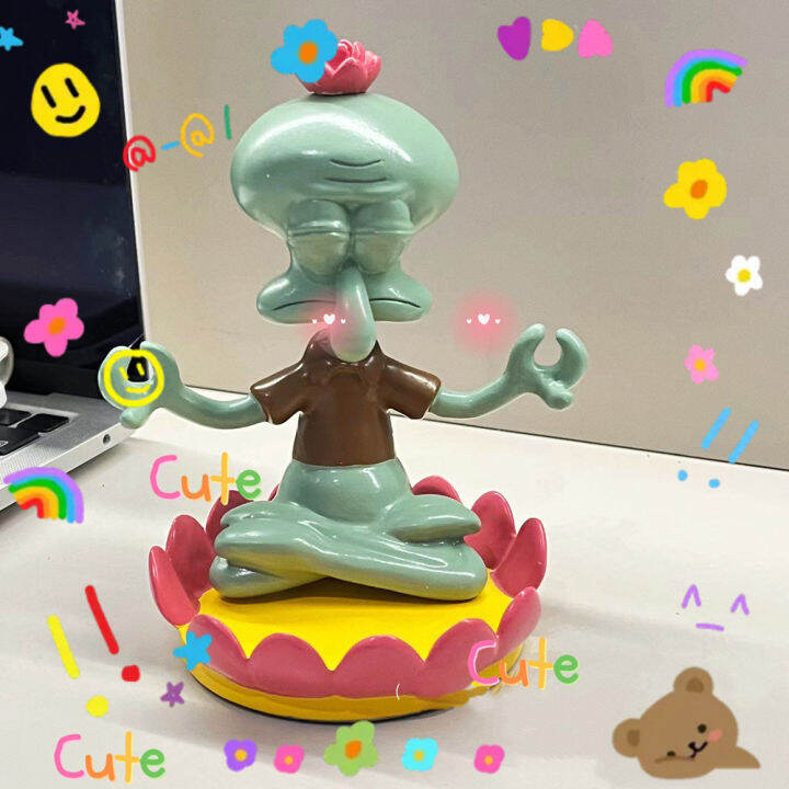 【sanheZ】NEW Cute SpongeBob Cute Cartoon practical Mobile phone holder ...