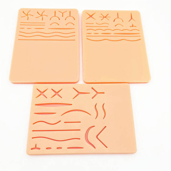 Reusable Suture Kit Pad Silicone Skin Suture Practice Tool Silicone ...