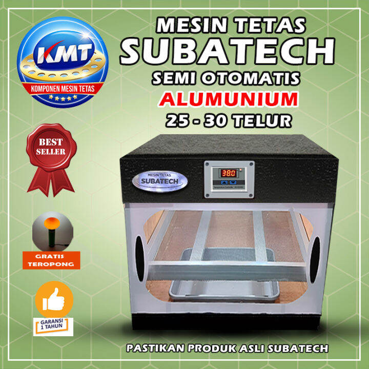 SUBATECH Mesin Tetas Telur Semi Otomatis SO 25 30 Penetas | Lazada ...