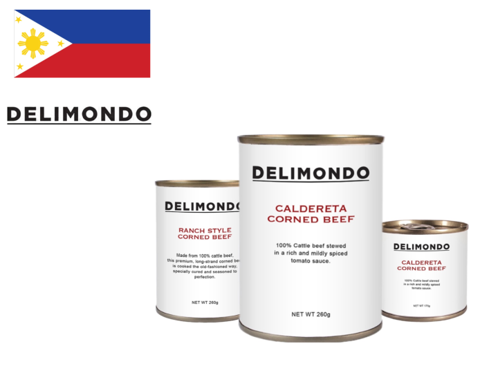 Delimondo Corned Beef 175g 260g 380g [RANCH STYLE, CALDERETA, GARLIC ...