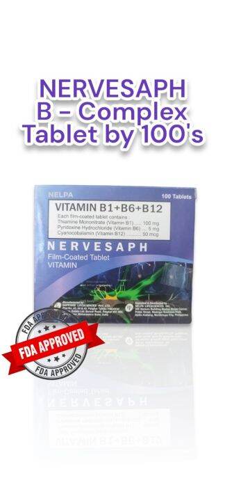 NERVESAPH Vitamin B-Complex 100 Tablets | Lazada PH