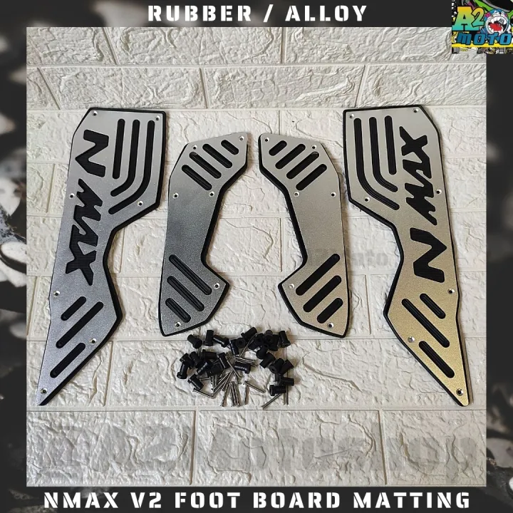 Nmax 2021 2020 Foot Board Matting Alloy Rubber NMAX V2 | Lazada PH