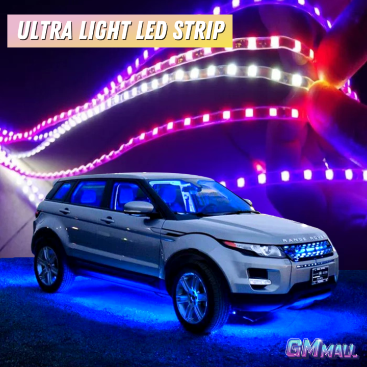 45CM ULTRA LIGHT CAR LED STRIP Bonnet Grille Boot Light Wiring Line ...