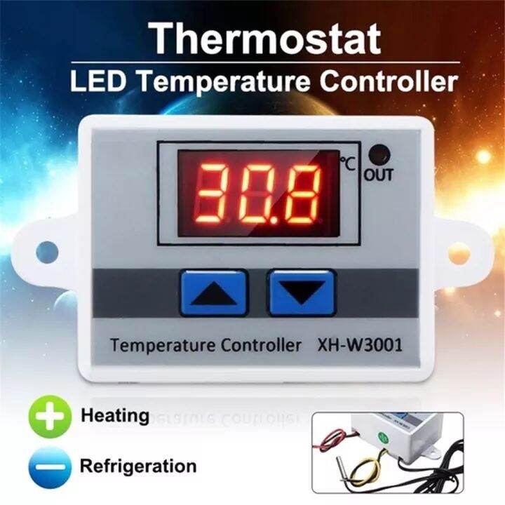 XH-W3001 Digital LED Temperature Controller Ac 110V-220V/1500W and Dc ...