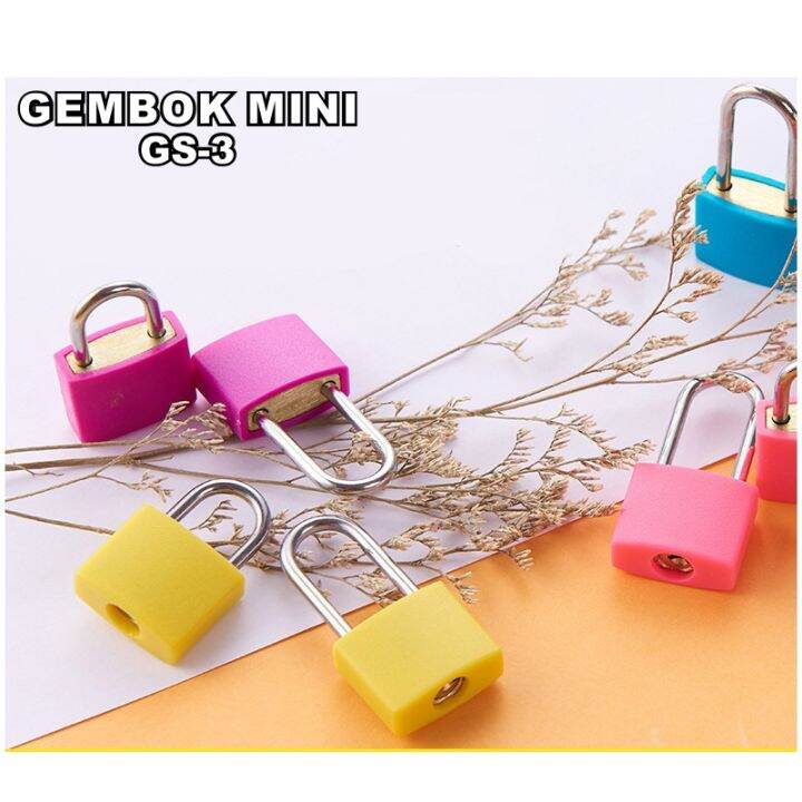 Gembok Koper kecil/Gembok mini warna warni ready 2 ukuran -Duniadekorasi | Lazada Indonesia