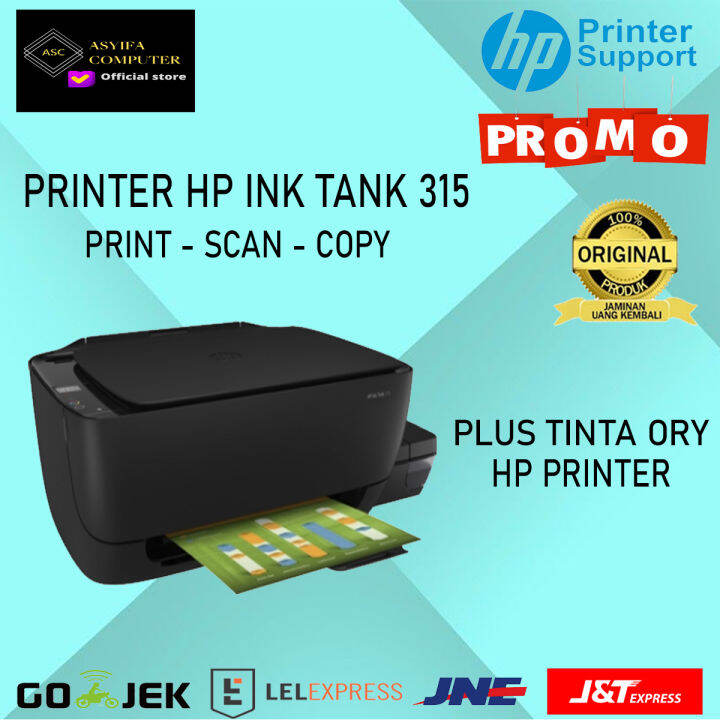 Printer Hp Ink Tank 315 All-in-One Printer-print-scan-copy - printer HP ...