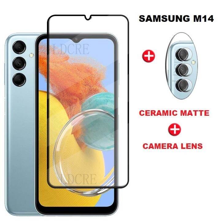 Samsung M14 5G PAKET 2IN1 CERAMIC TEMPERED CAMERA LENS Antigores Hp ...