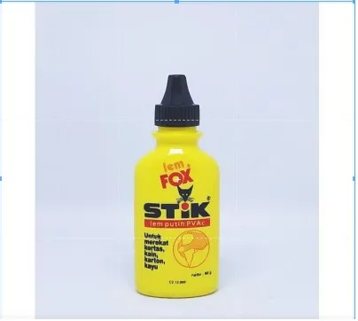 LEM FOX STIK STICK KAYU KERTAS KARTON KAIN GLUE PEREKAT PUTIH PVAC 60g ...