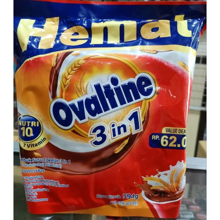 Ovaltine 3 in 1 Chocolate Malt Milk Drink | Lazada Indonesia