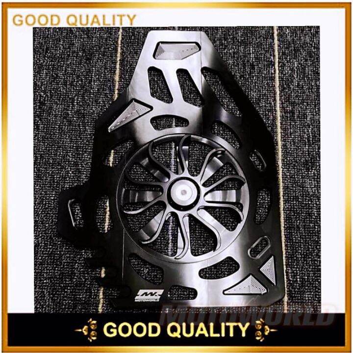 MOTOWORLD ALUMINUM CNC RADIATOR COVER WITH SPINNER FOR HONDA CLICK V1 ...
