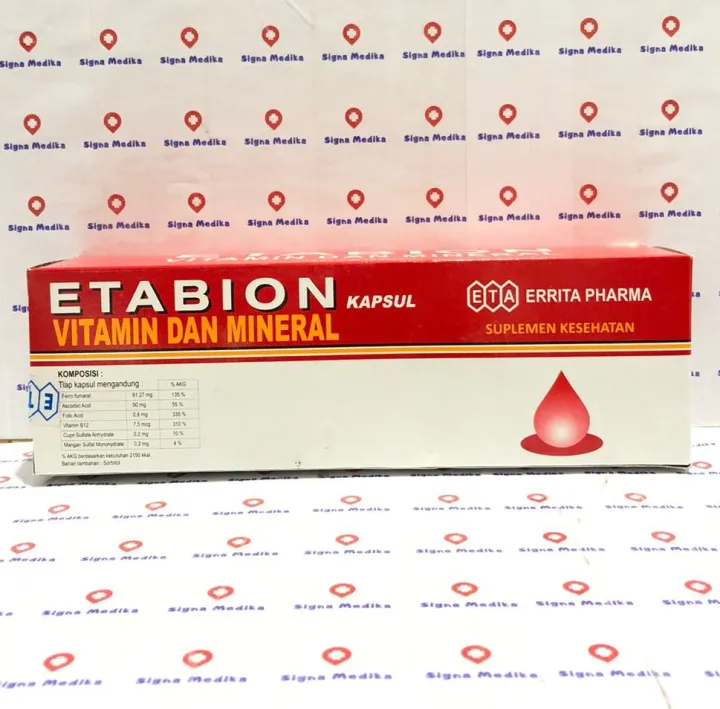 Etabion Box Isi 100 Tablet - Vitamin Dan Mineral | Lazada Indonesia