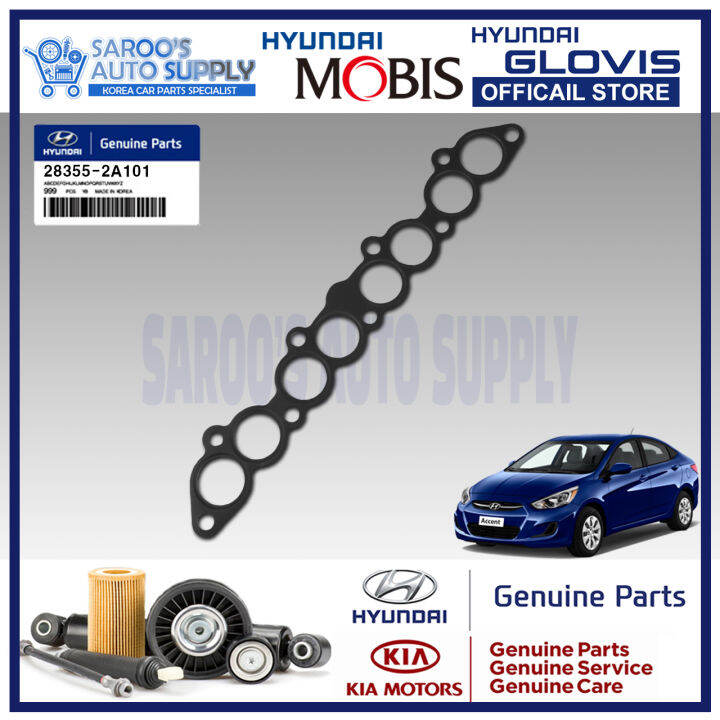 [Genuine] Manifold Gasket For Accent , Rio , Original Hyundai Mobis ...