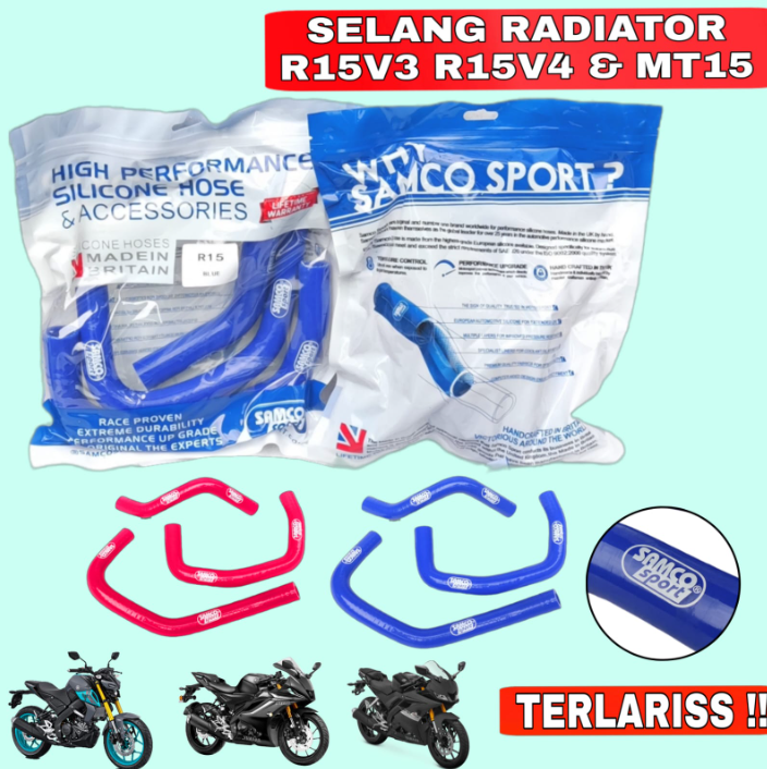 Selang Radiator Samco Vixion Xabre MT15 R15 XSR SELANG RADIATOR R15 VVA ...