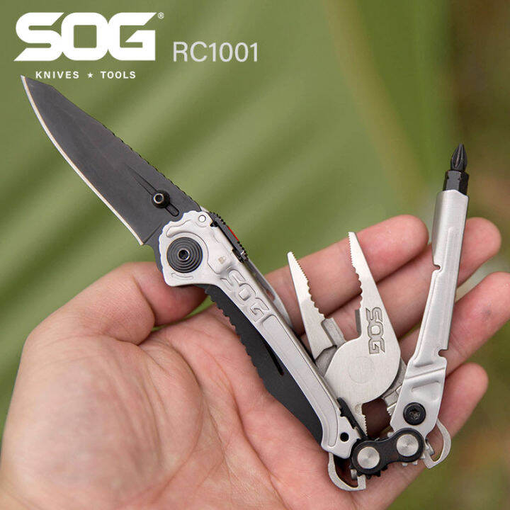 SOG คีมอเนกประสงค์กลางแจ้ง RC1001เดินป่าคีมพับพกพาอเนกประสงค์ | Lazada.co.th