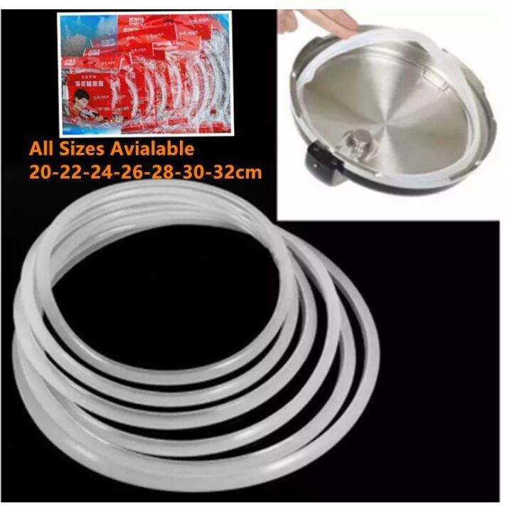 Pressure Cooker Silicone Rubber Gasket Sealing Ring 24-28cm Kitchen ...