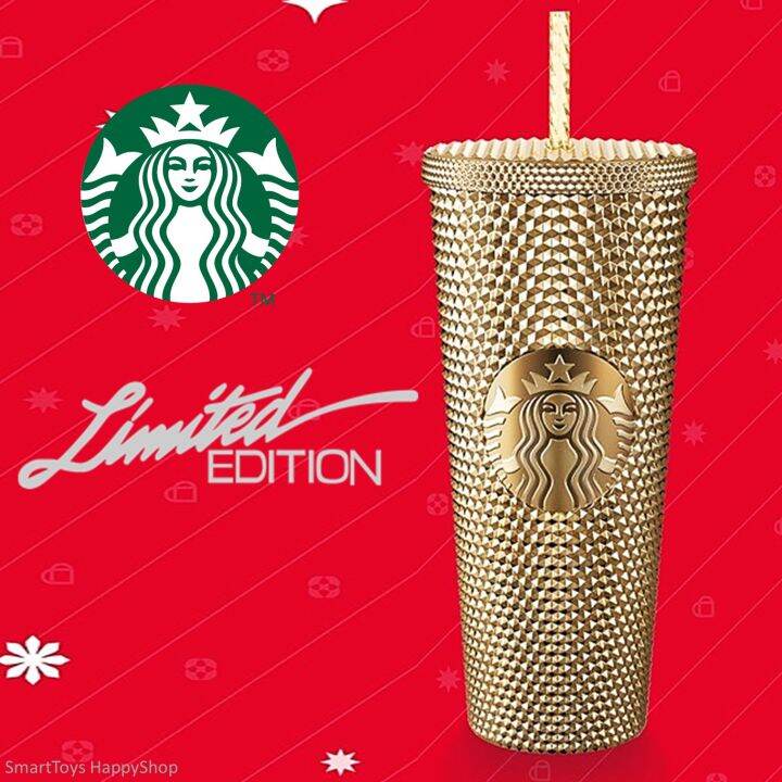 แก้วหนามโลหะเก็บความเย็นรุ่นพิเศษจากสตาร์บัค Starbucks Bling Cold ...