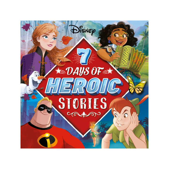 Disney 7 Days of Heroic Stories Hardcover Story Book Collection For ...