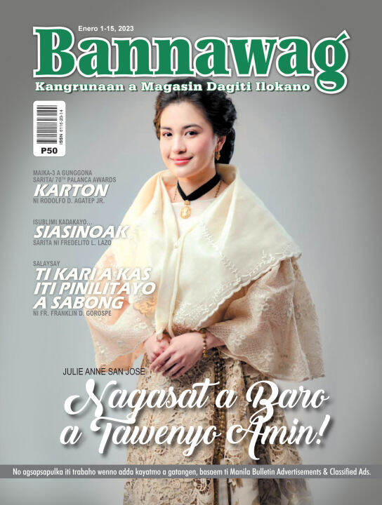 Bannawag Magazine | Enero 1-15, 2023 Issue | Lazada PH