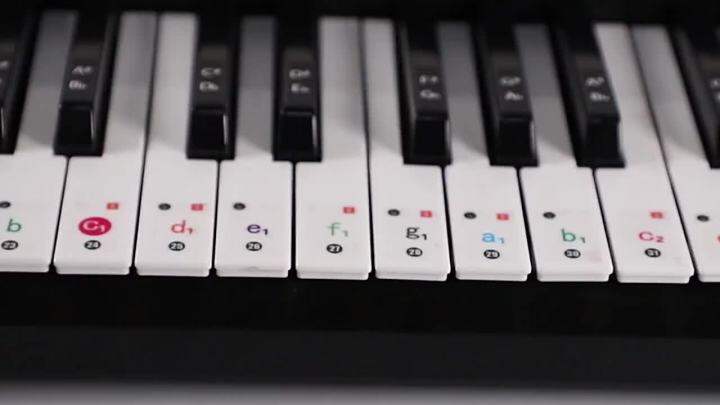 For keyboard instruments 546188 keys Color musical note Rising tone and ...