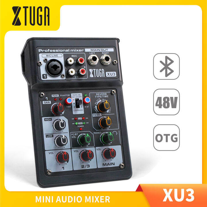 XTUGA XU3 Mini Audio Interface, Recording Sound Card Support Stereo ...