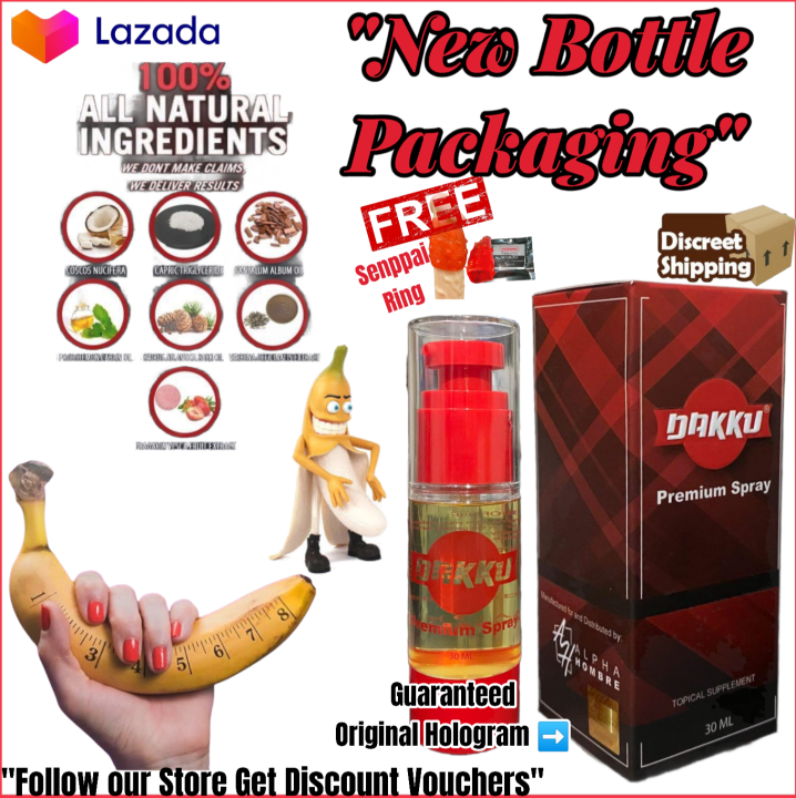 Authentic New DAKKU Premium Spray penis enlarger, penis gel male organ and sexual enhancer ...