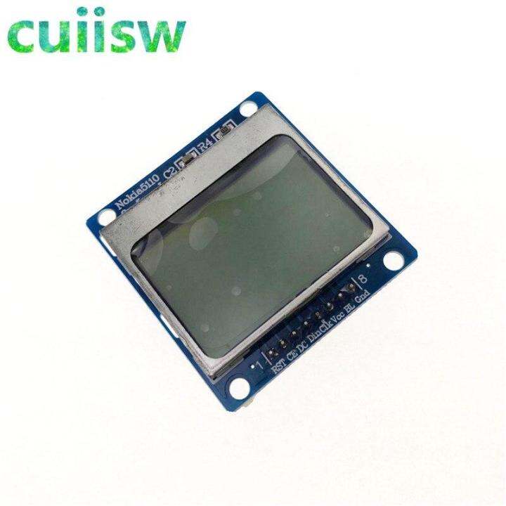 1Pcs Blue 84X48 Nokia 5110 LCD Module With Blue Backlight With Adapter ...