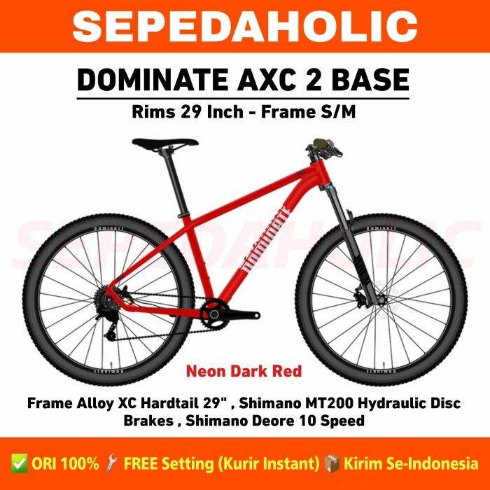 Sepeda Gunung MTB DOMINATE AXC 2 BASE 10 Speed Rem Hidrolik 29 Inch | Lazada Indonesia