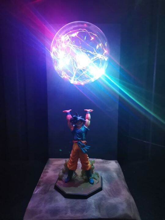 (Creatif Design) Dragon Ball Led Light Stand Son GoKu Kamehameha Anime ...