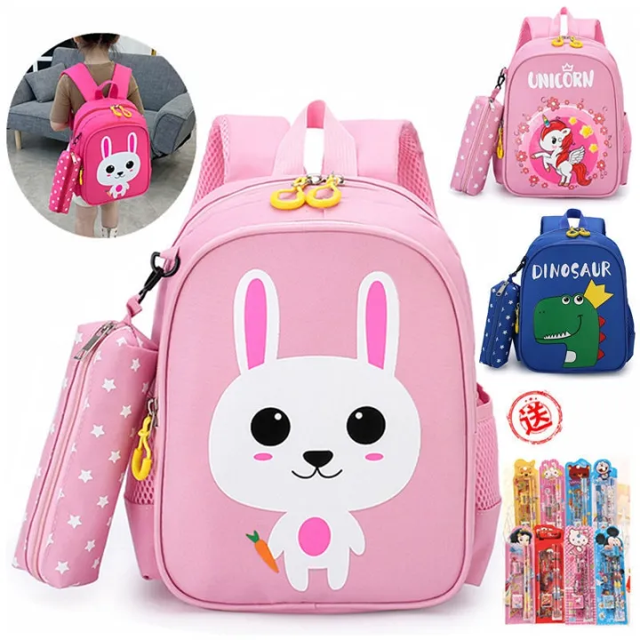Private kindergarten bag cartoon cute medium class girl preschool ...