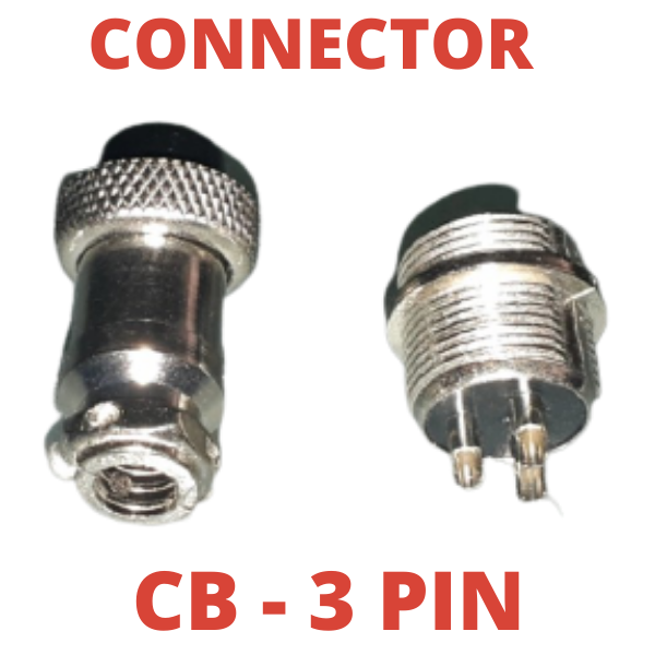 CONECTOR KONEKTOR CB 3 PIN (1 BIJI) V2 CONNECTOR SOCKET MIXER ADAPTOR JACK 3 KAKI 3PIN JEK ...
