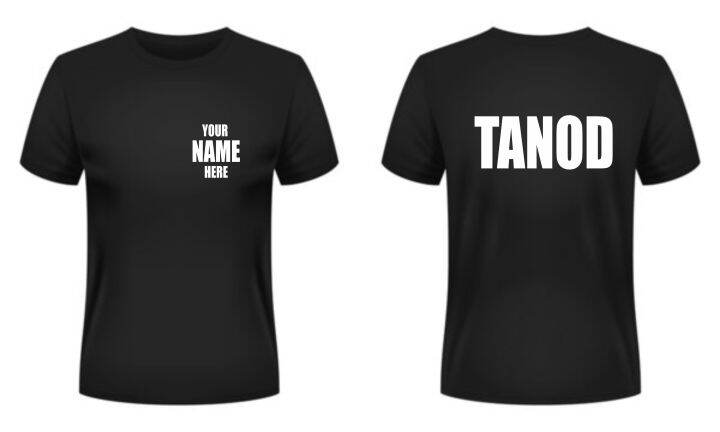 barangay tanod with NAME tshirt high quality TANOD shirt design | Lazada PH